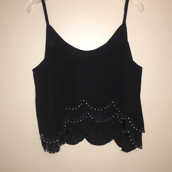 TCEC | Tops | Beaded Crop Top | Poshmark
